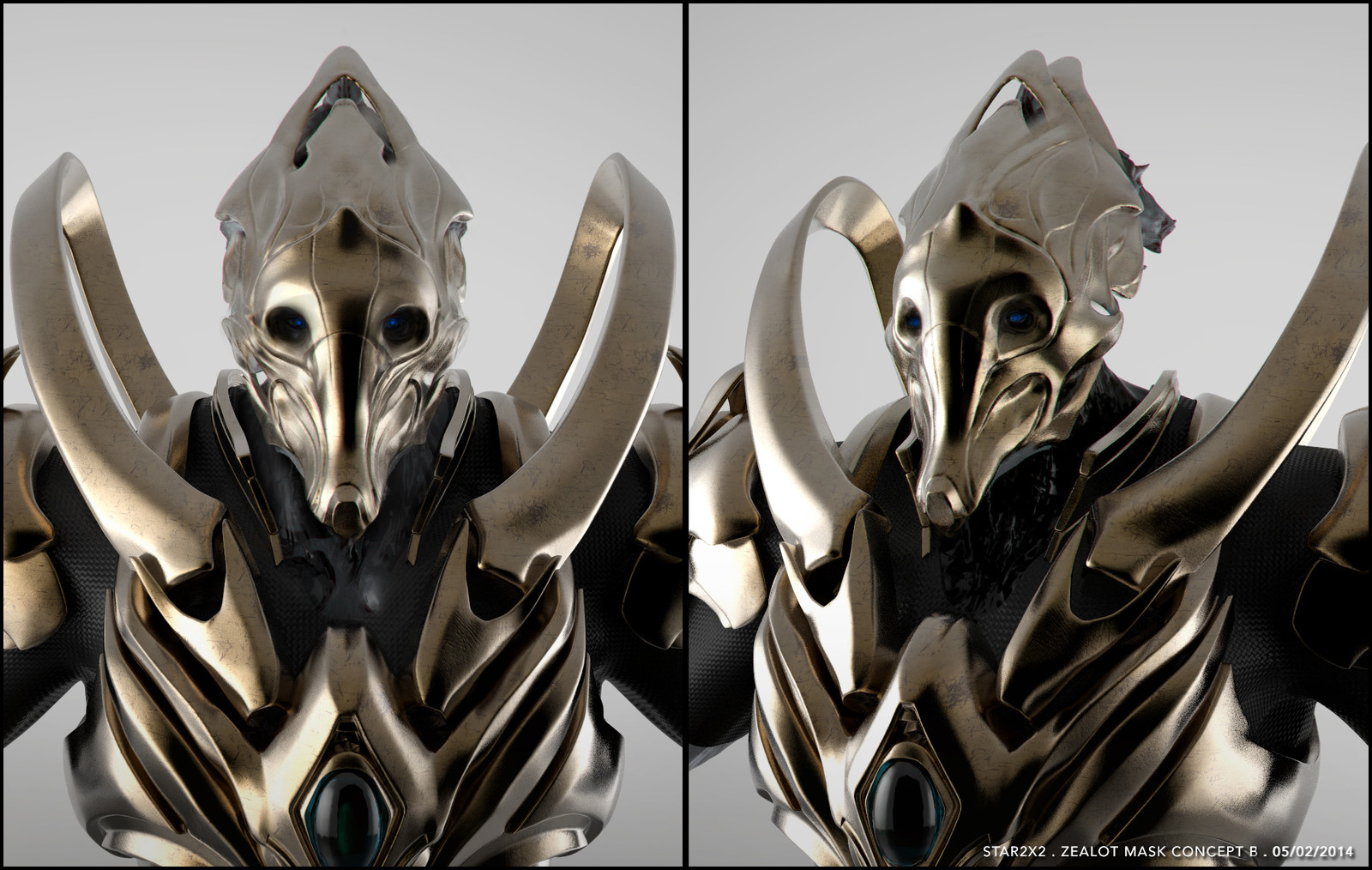 Jonathan Berube - Starcraft II Legacy of the Void Zealot Art Direction