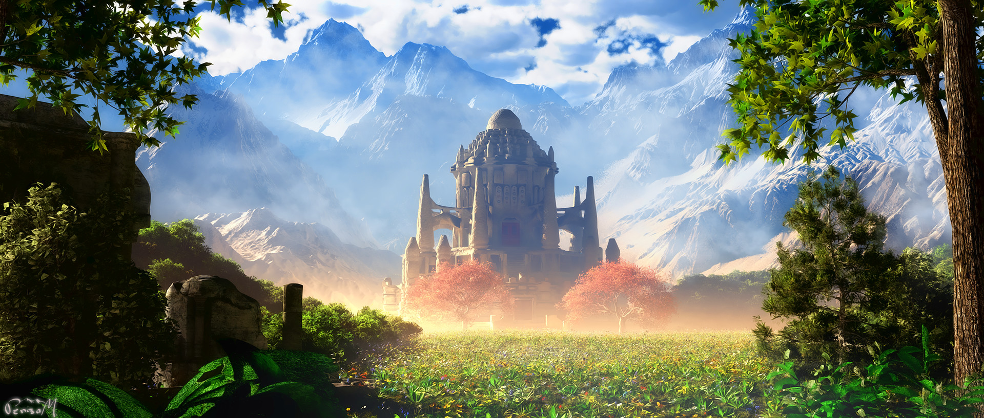 ArtStation - Mountain Temple