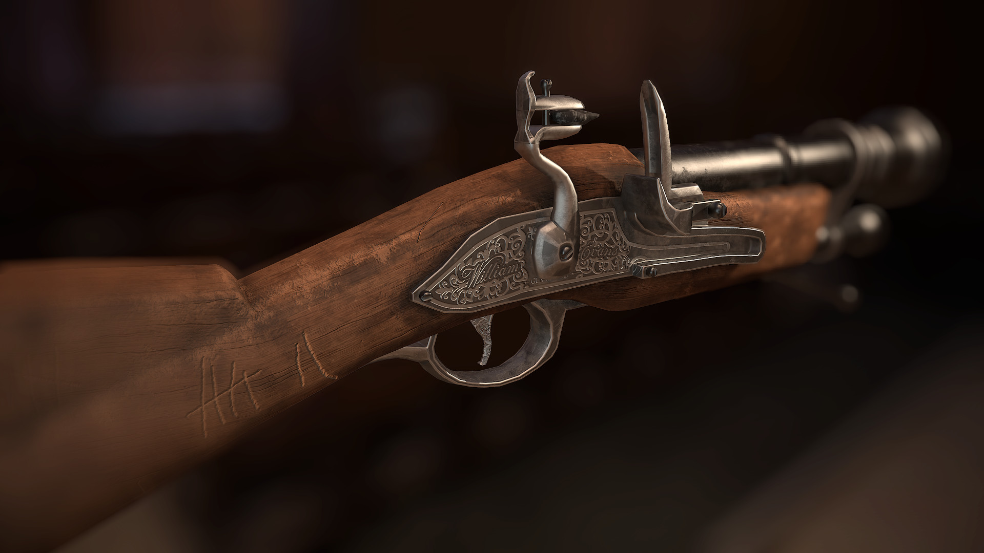 ArtStation - Old Flintlock Gun