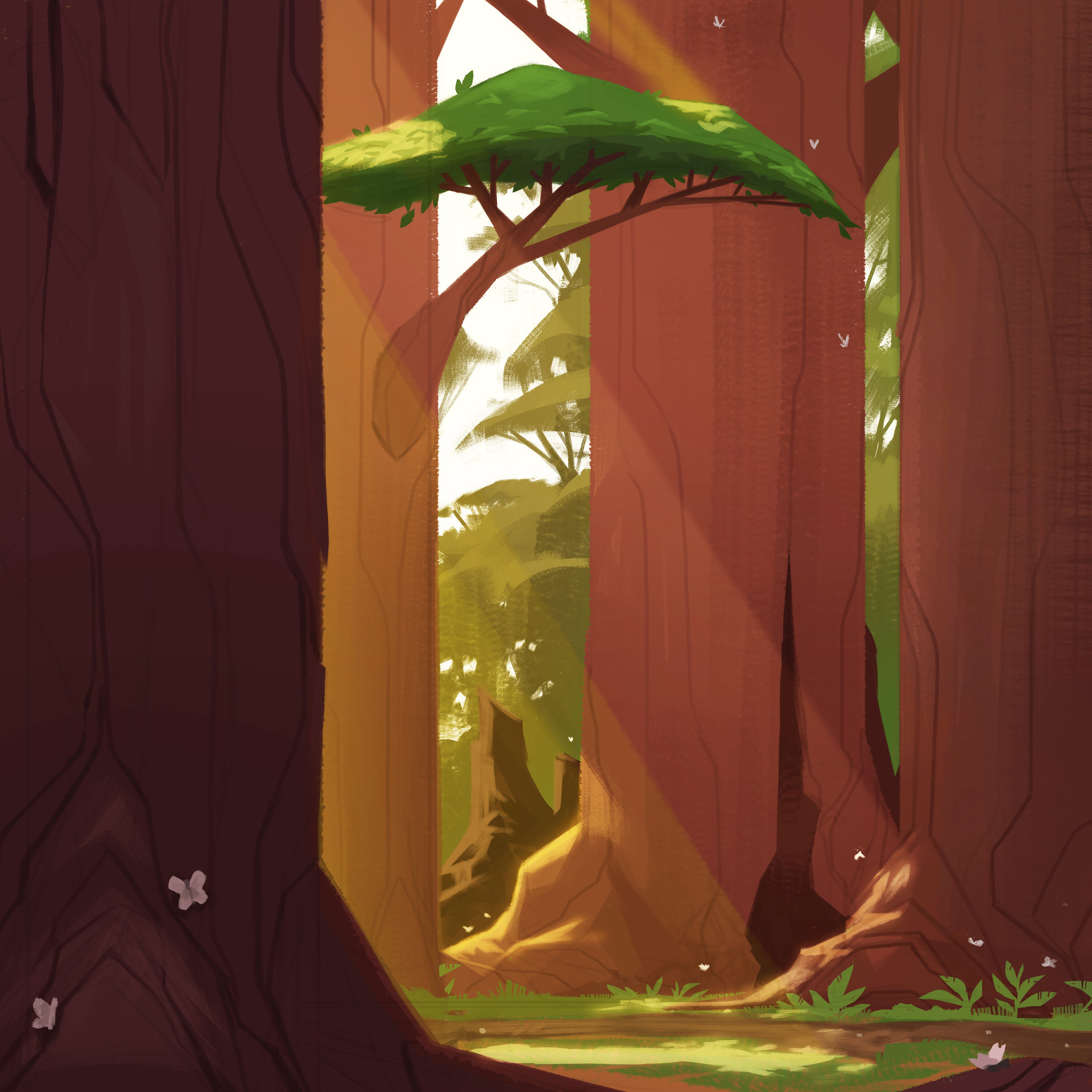 ArtStation - Forest Sketch