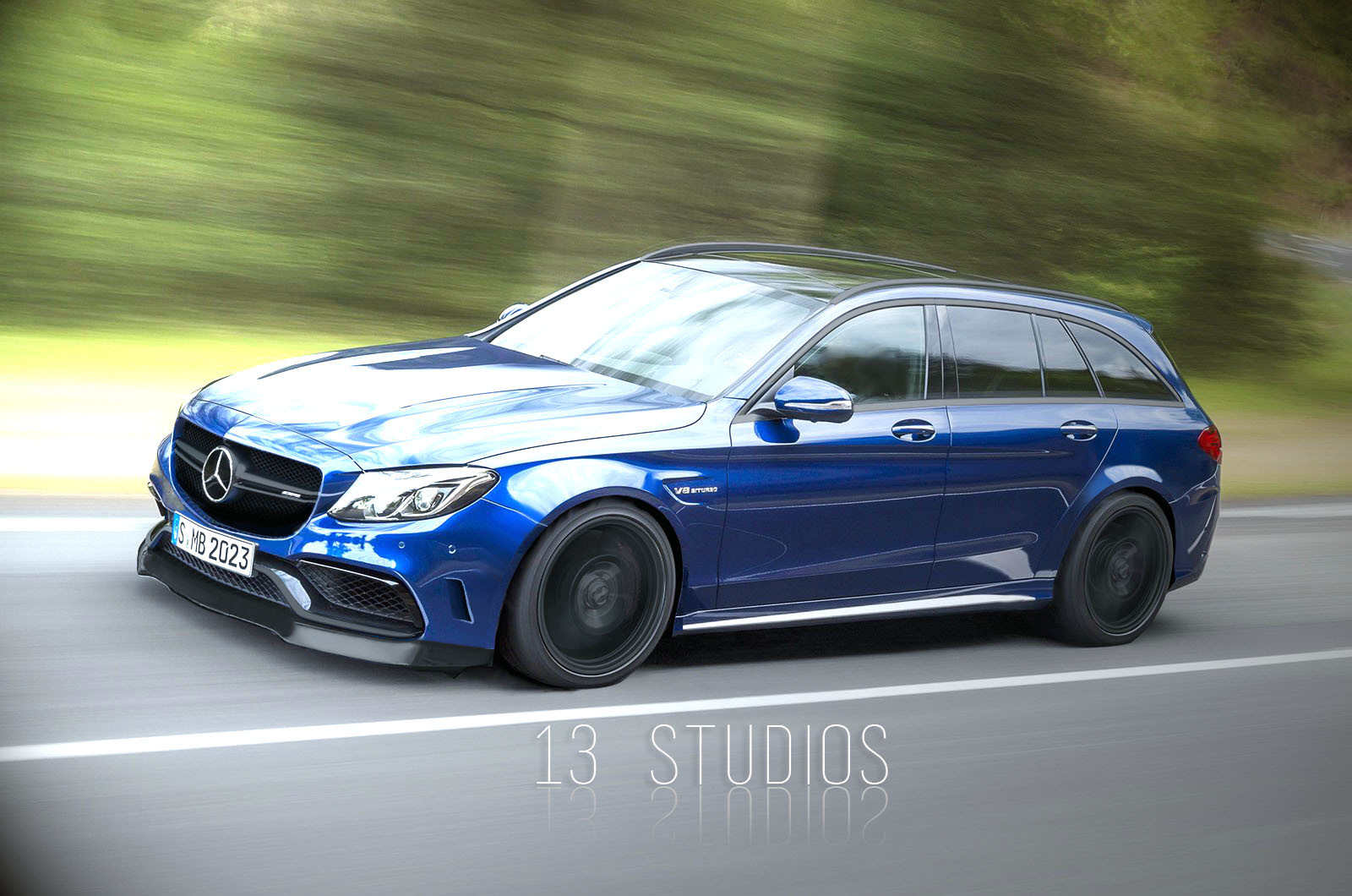 ArtStation - Mercedes AMG C63 Estate Widebody