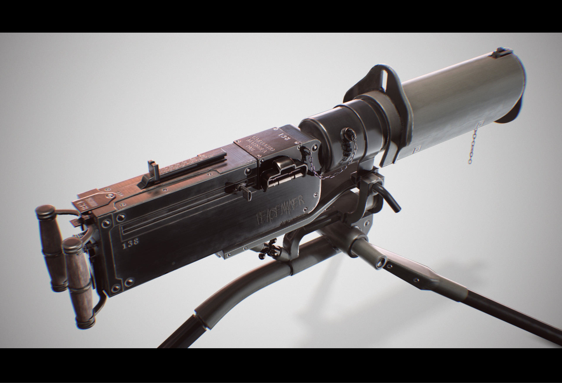 ArtStation - WW1 Maxim MG08 - Realtime, Javier Benitez