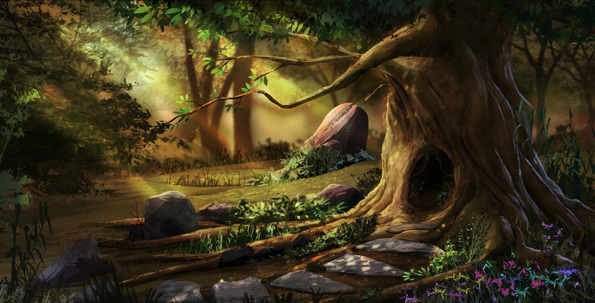 ArtStation - Enchanted forest