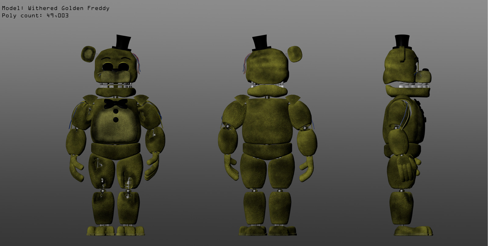 Thomas Honeybell - Five Nights at Freddy's 2 Fan-made Withered 3D Models