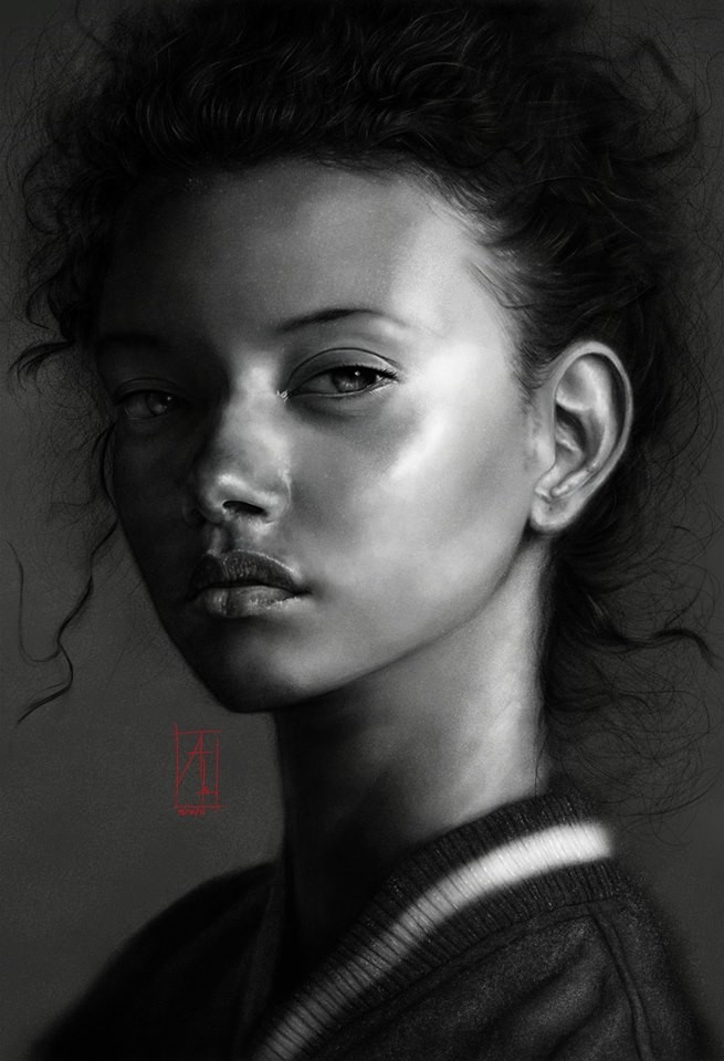 ArtStation - digital painting portrait