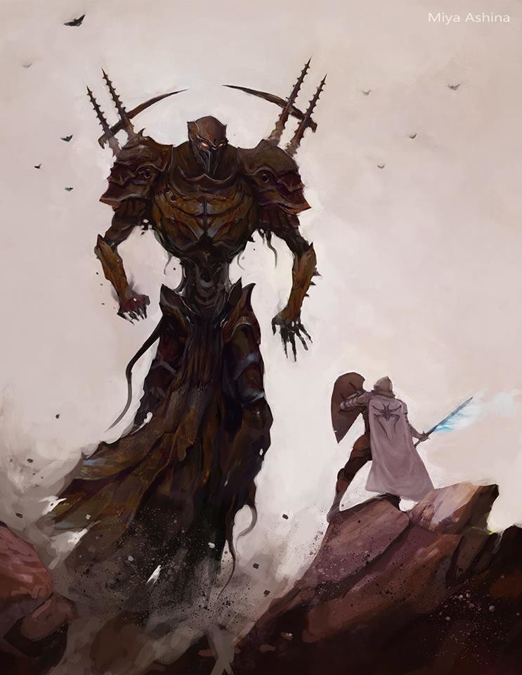 ArtStation - Demon and Knight