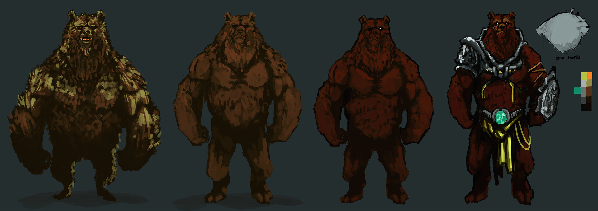 Anthropomorphic Warrior Bear