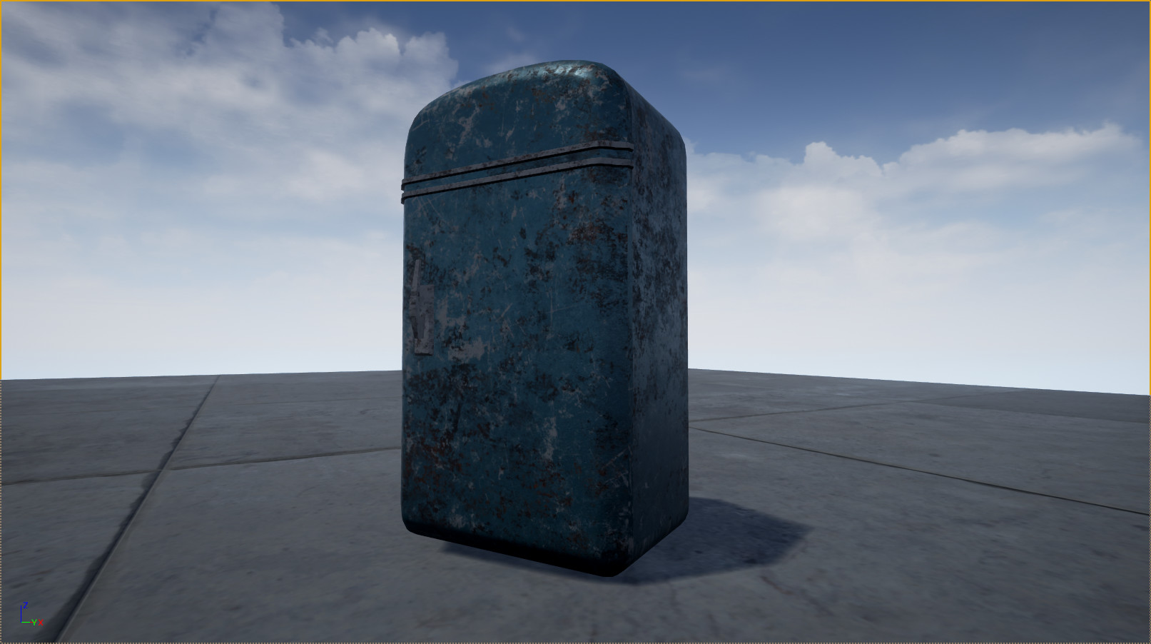 ArtStation - Rusted Fridge