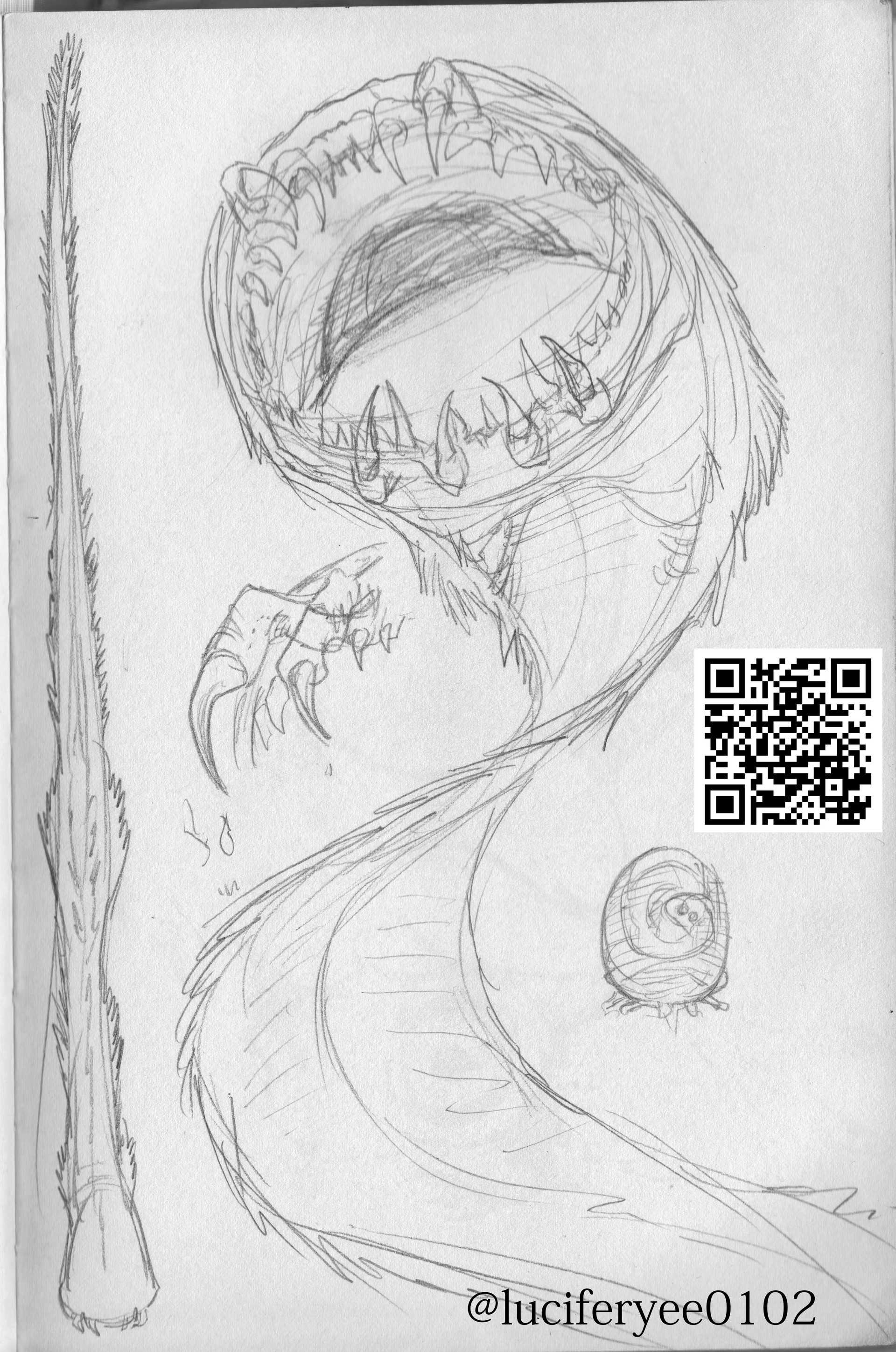 ArtStation - Creatures Sketching Pencil Art