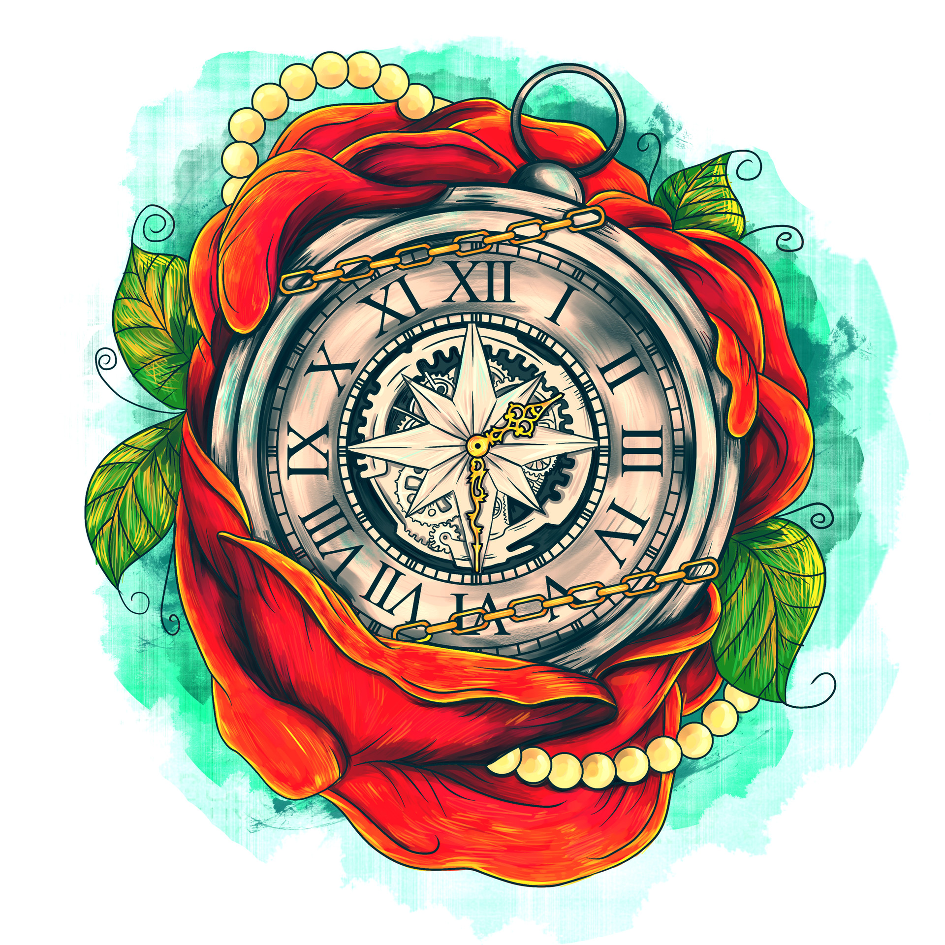 ArtStation - ROSE CLOCK