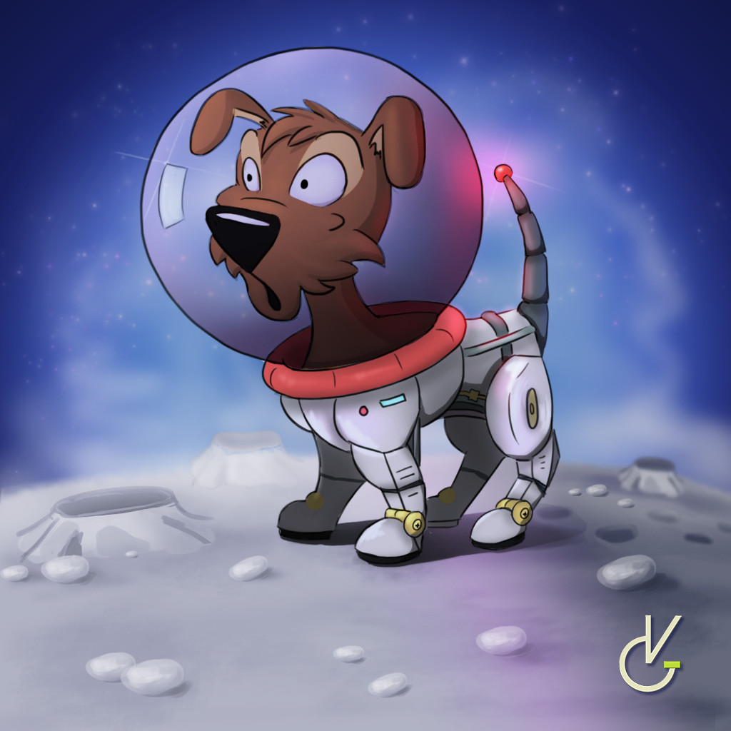 ArtStation - Dog in space
