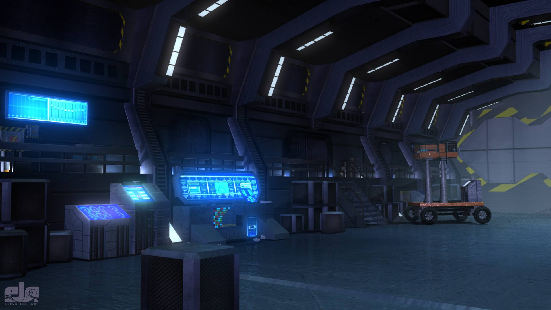 ArtStation - Sci-Fi Hanger