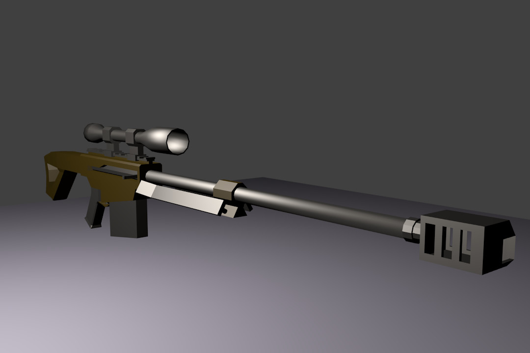 ArtStation - Basic sniper model