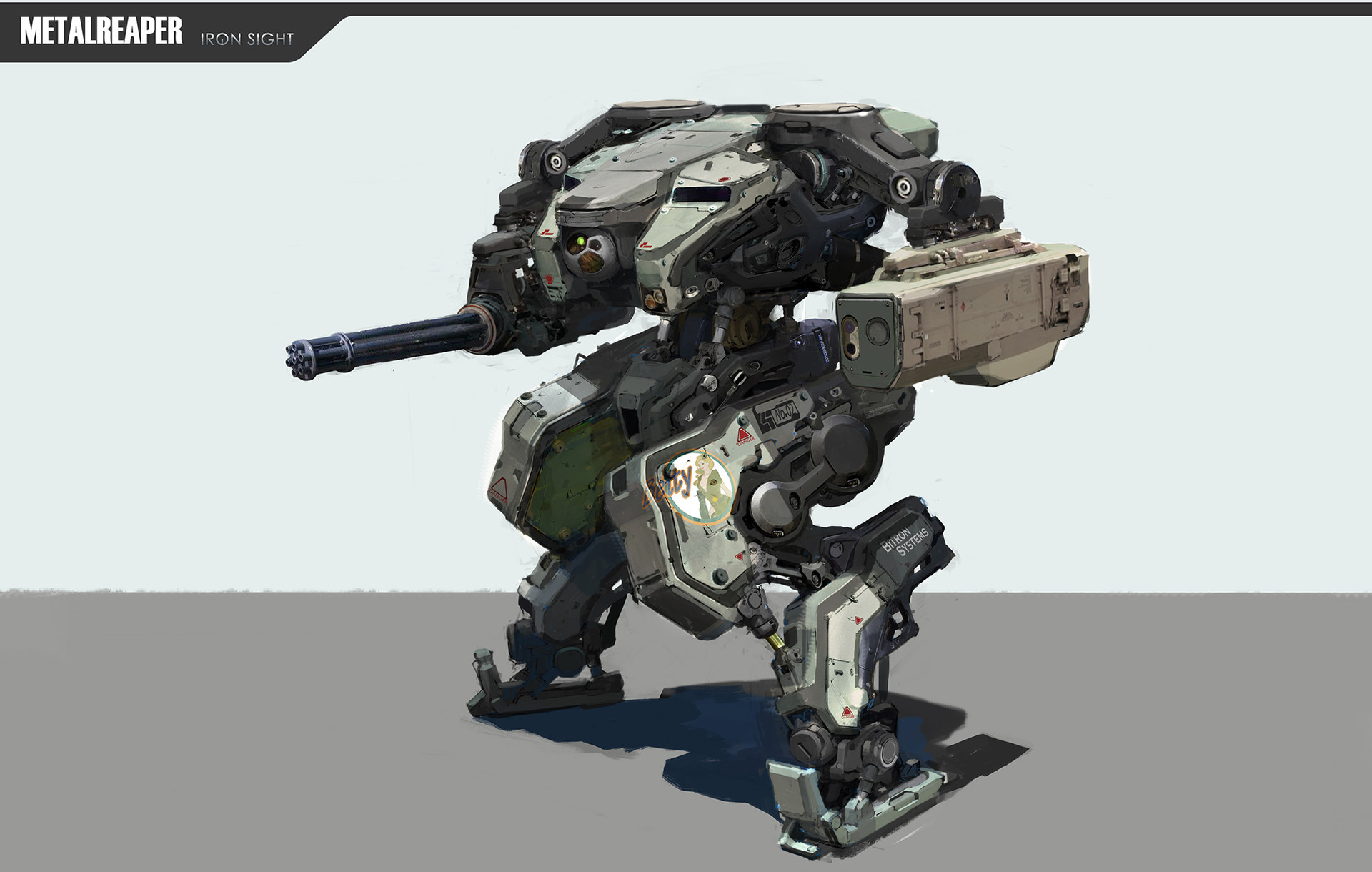 ArtStation - IRON SIGHT Metalreaper conceptart. /weapon Concept