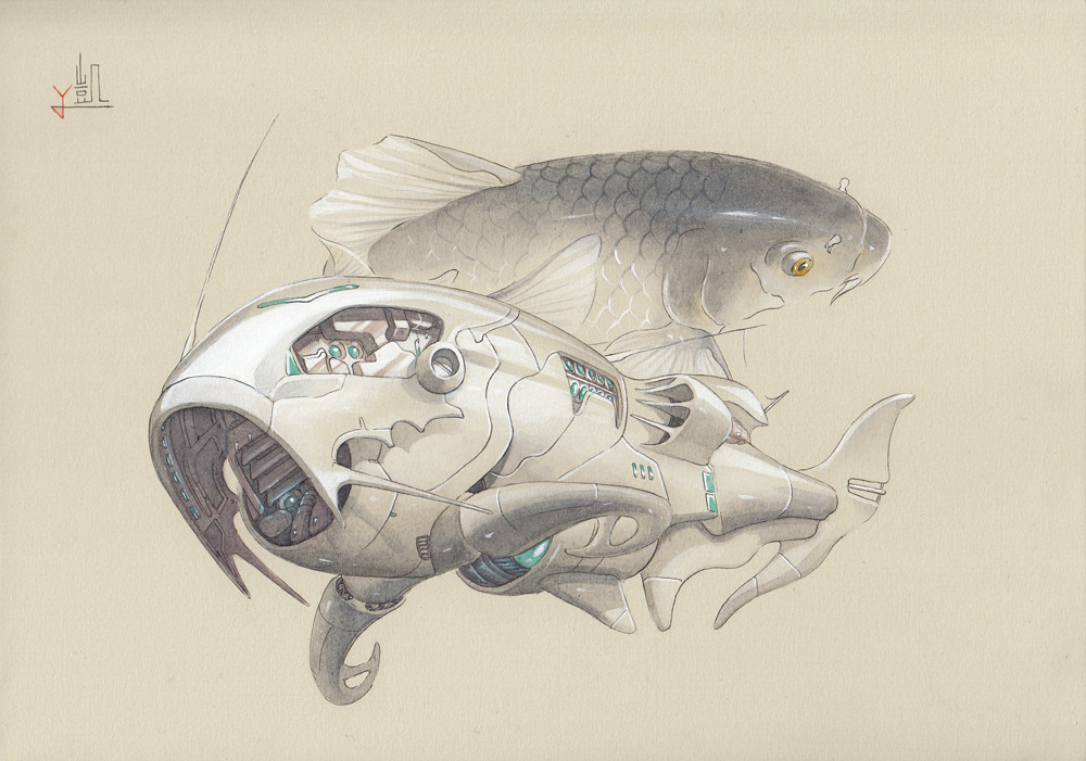 ArtStation - Carp [BotanicalMecha]