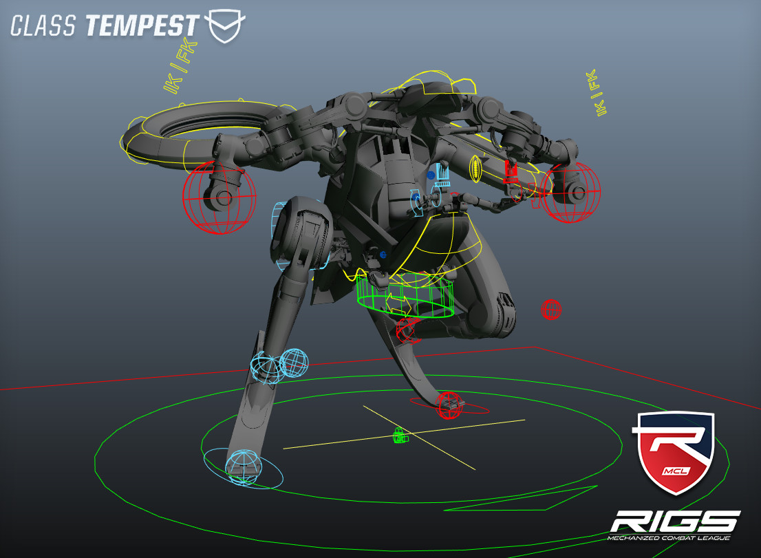 Luke Maskell - Rigs MCL, Animation Rigs