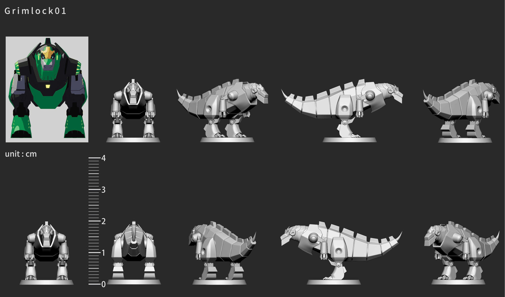 ArtStation - Transformers_Grimlock_01