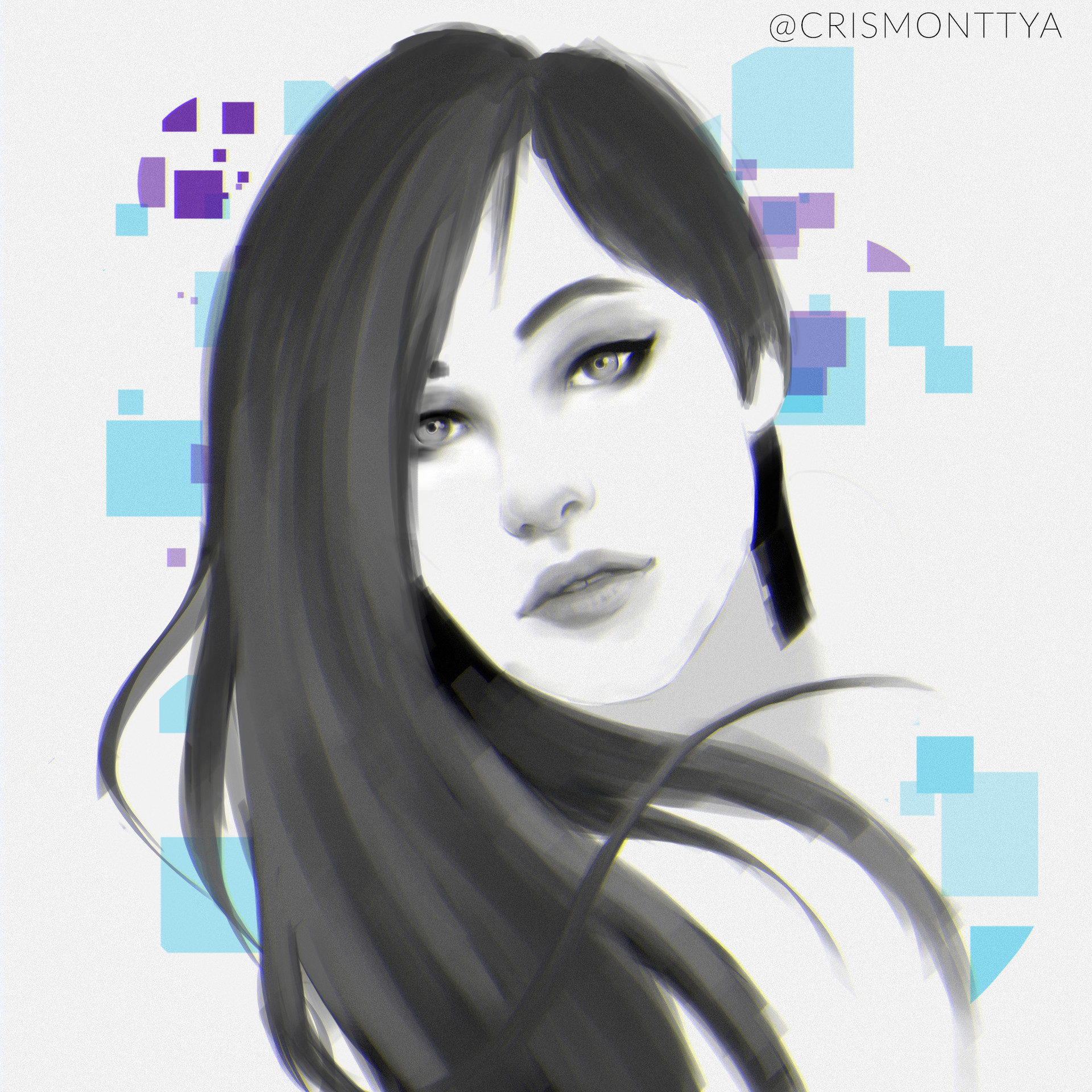 ArtStation - Cubes Girl