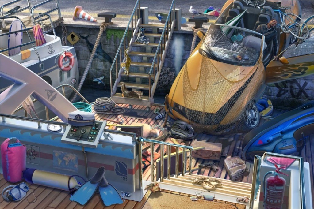 ArtStation - Backgrounds paint for Hidden Shadow games (Zynga)