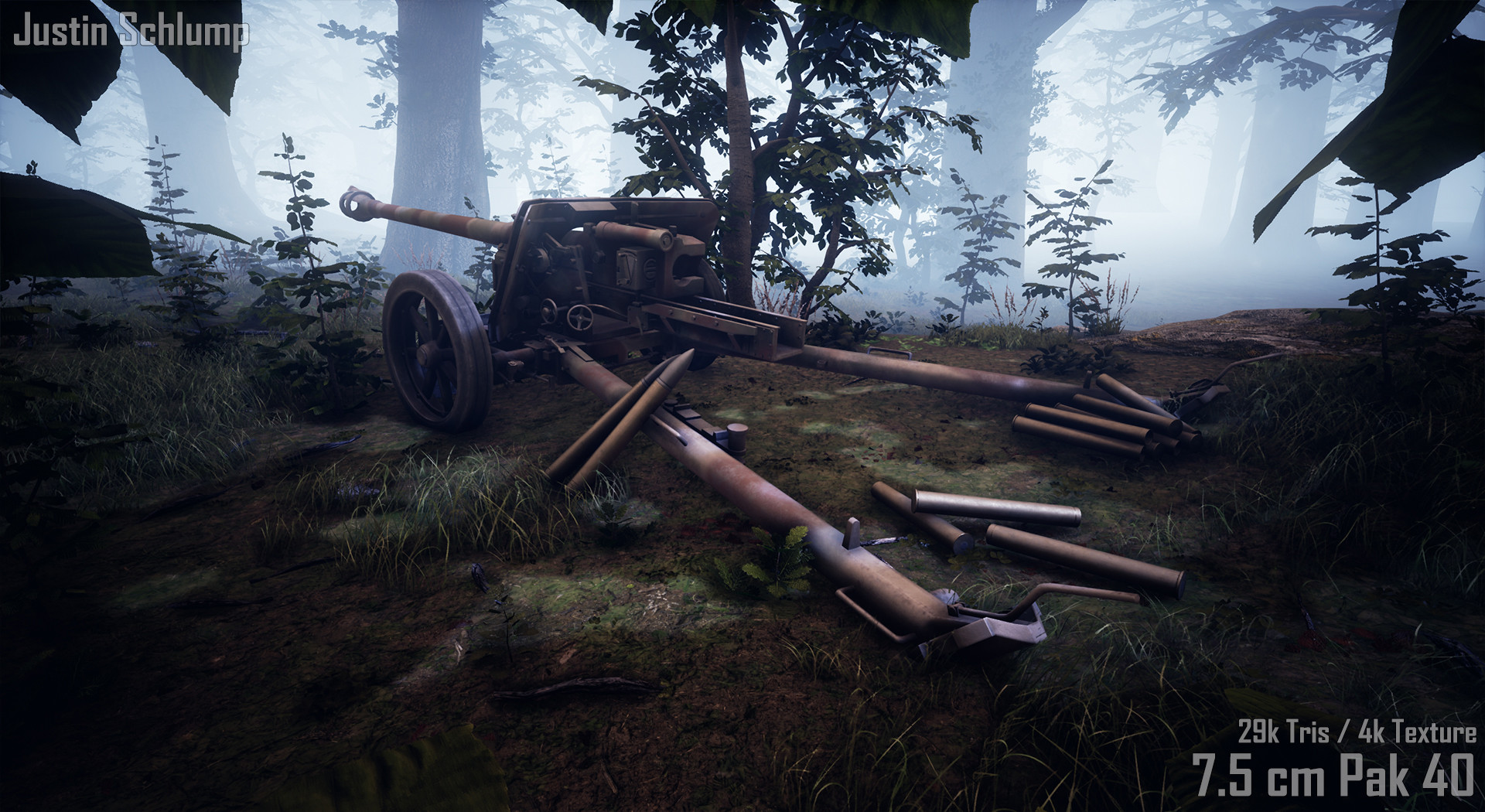 ArtStation - 7.5 cm Pak 40