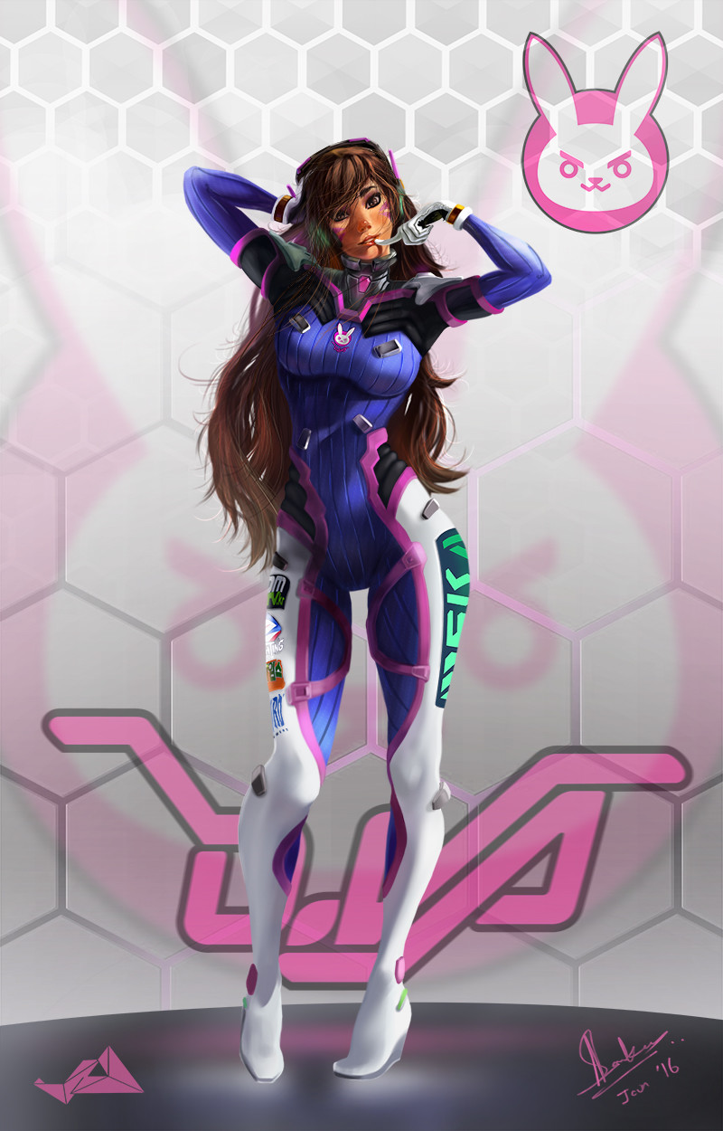 ArtStation - D.va fanart from Overwatch