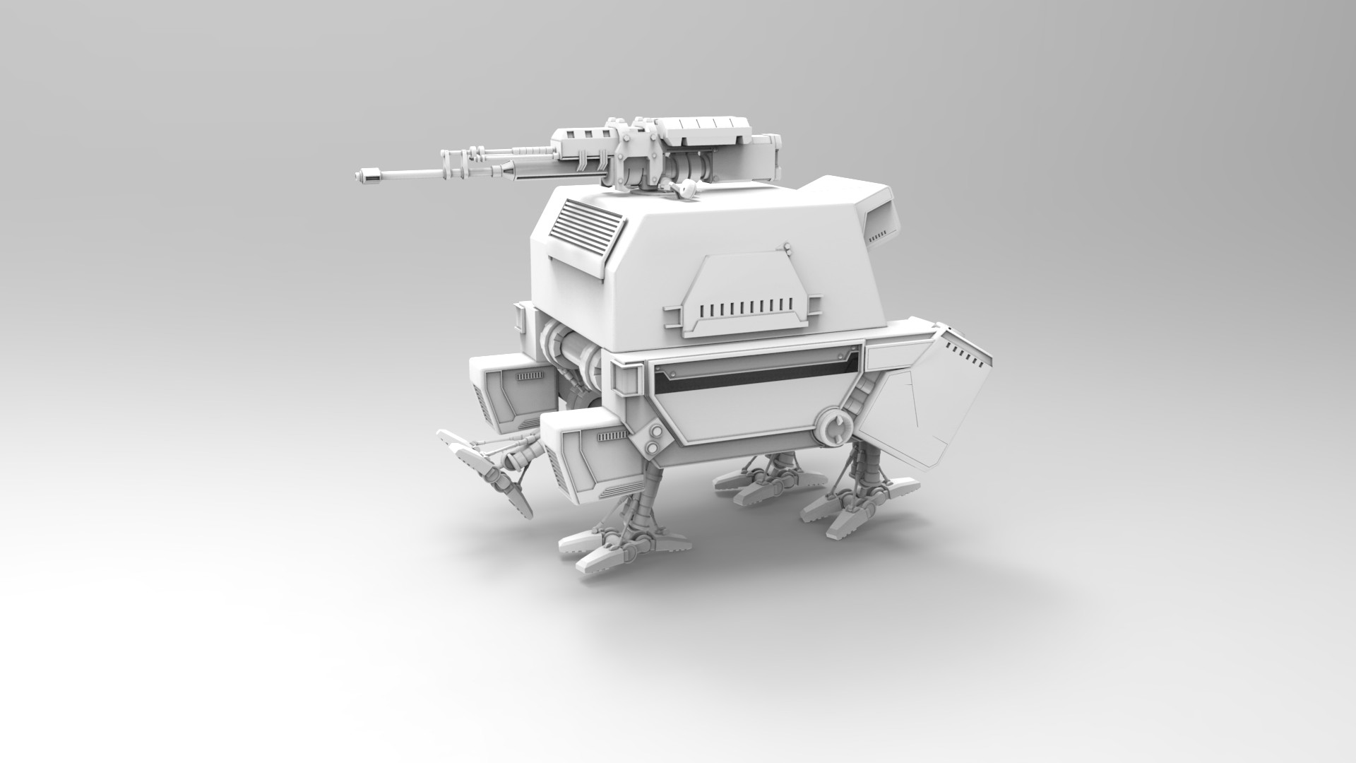 ArtStation - Mechanical Robo Tank