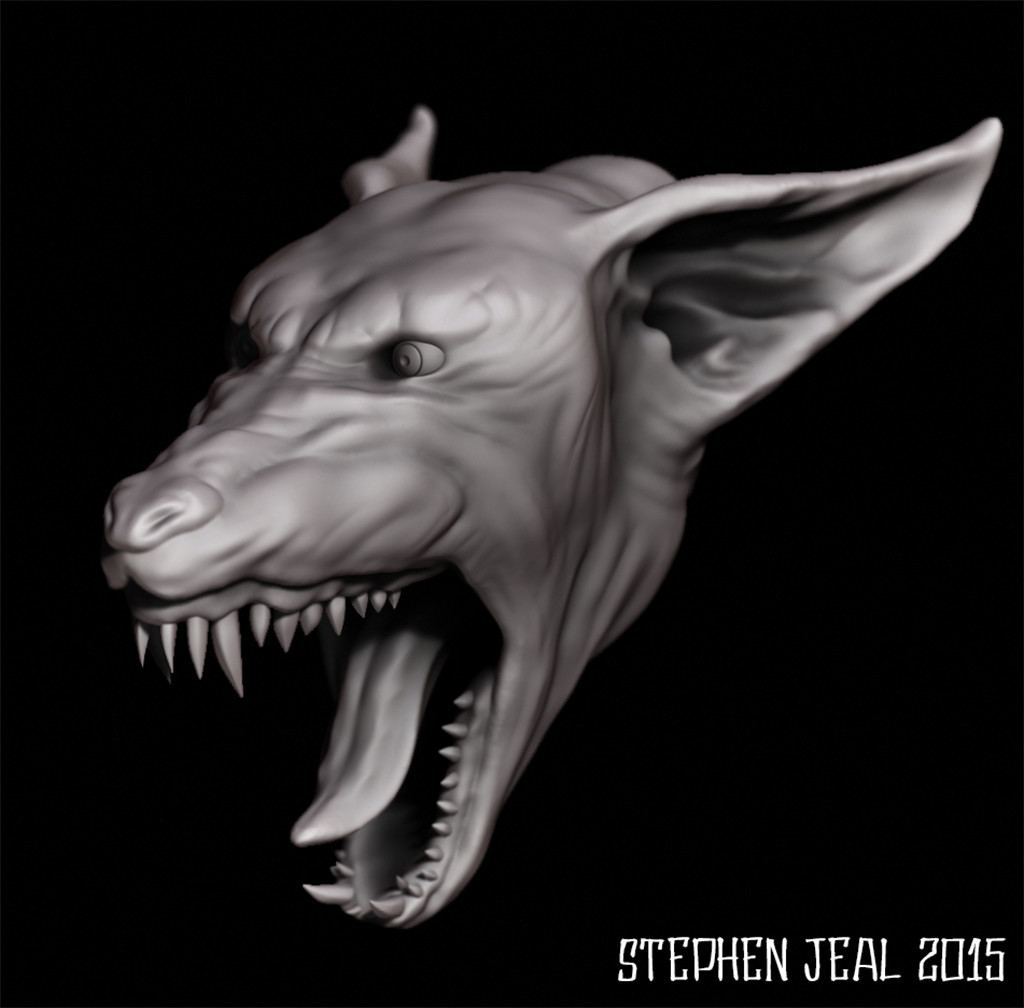 ArtStation - Hell Hound Head