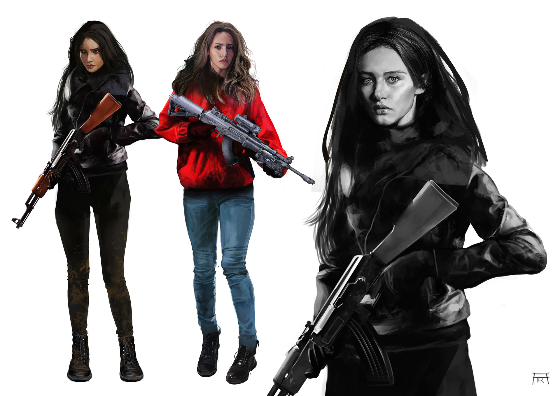 ArtStation - Personal project 'Snow'_Character design4