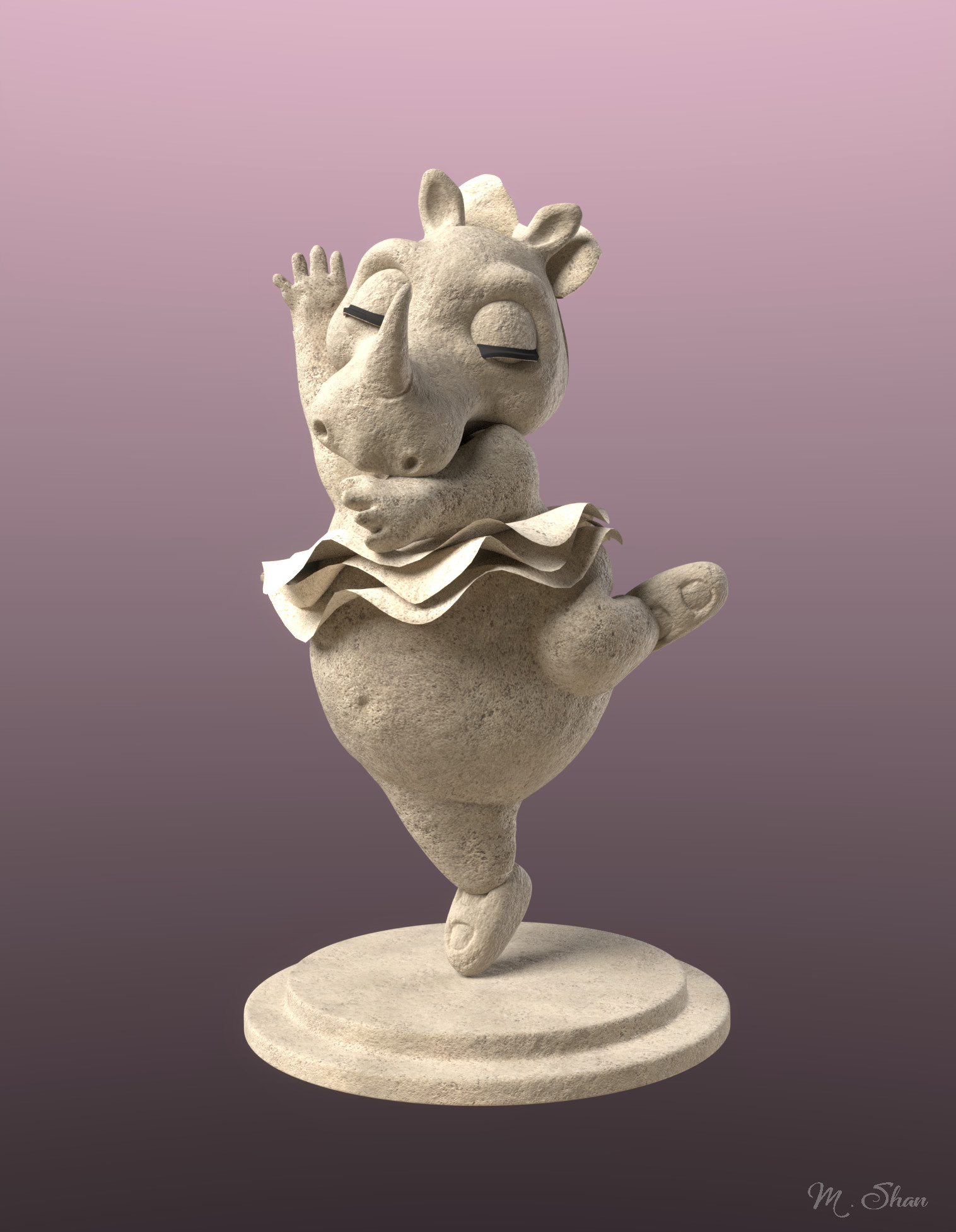 ArtStation - Dancing Rhino