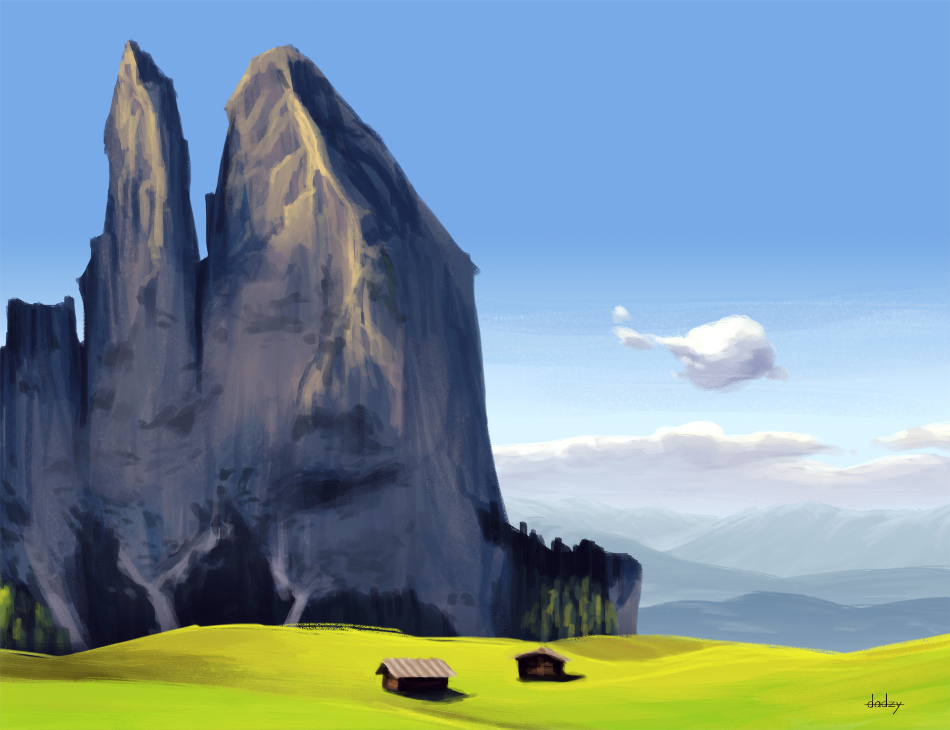 ArtStation - Landscape speed paint