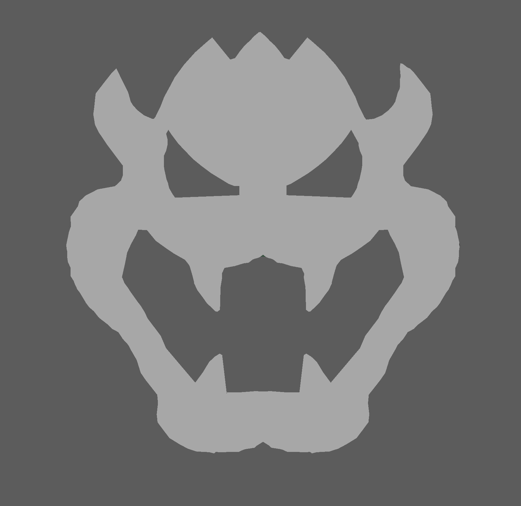 ArtStation - Bowser Symbol and Mario Coin