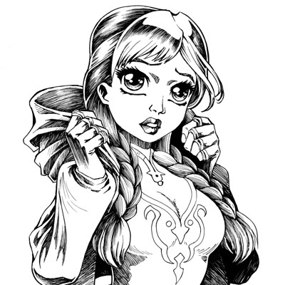 gangsta punk disney princess coloring pages