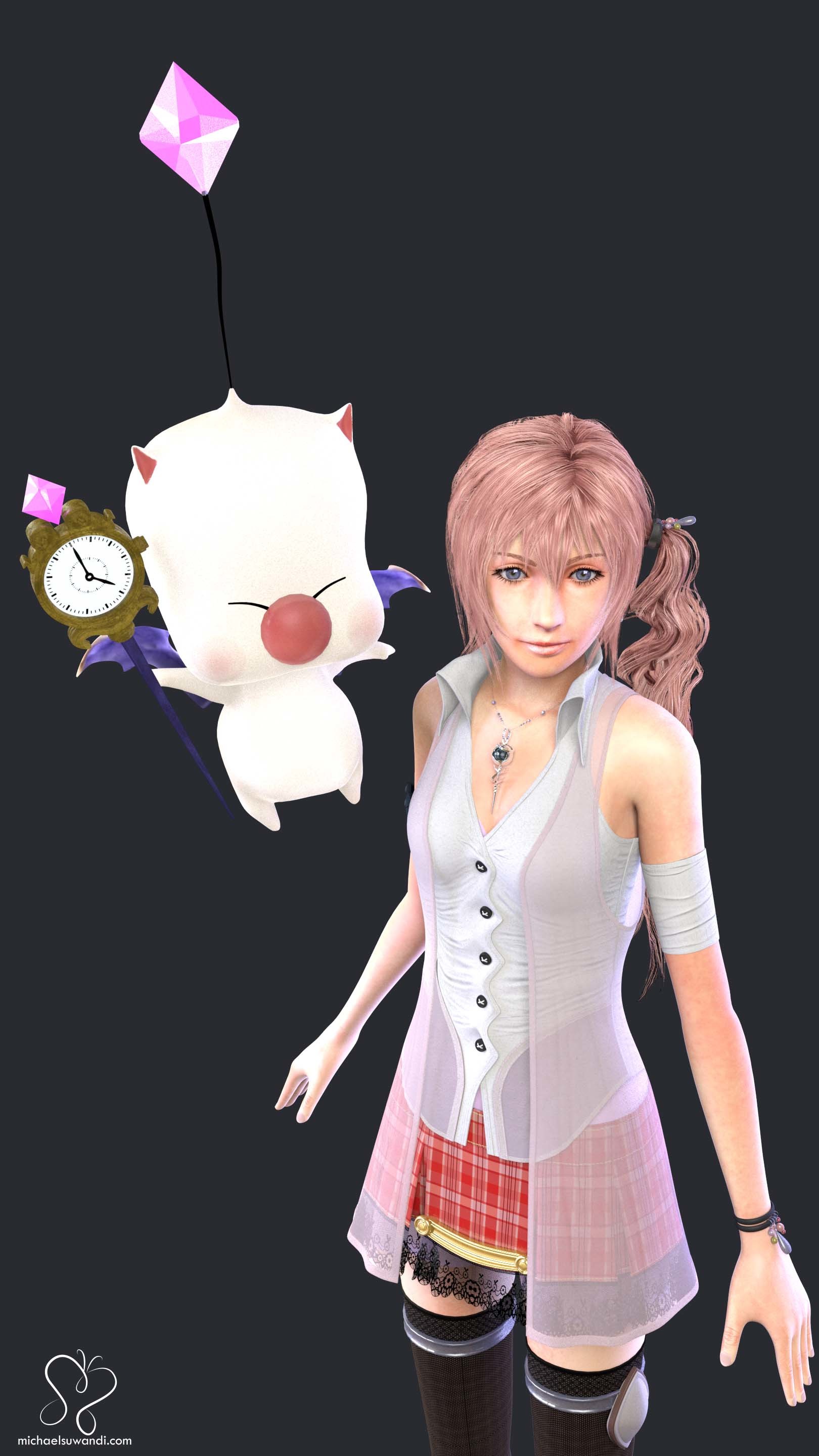 Michael Suwandi - Serah Farron and Mog - Final Fantasy XIII Tribute