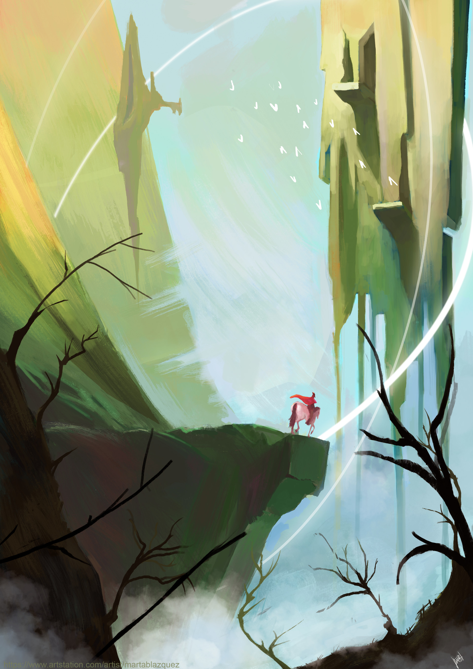 ArtStation - Flying rocks