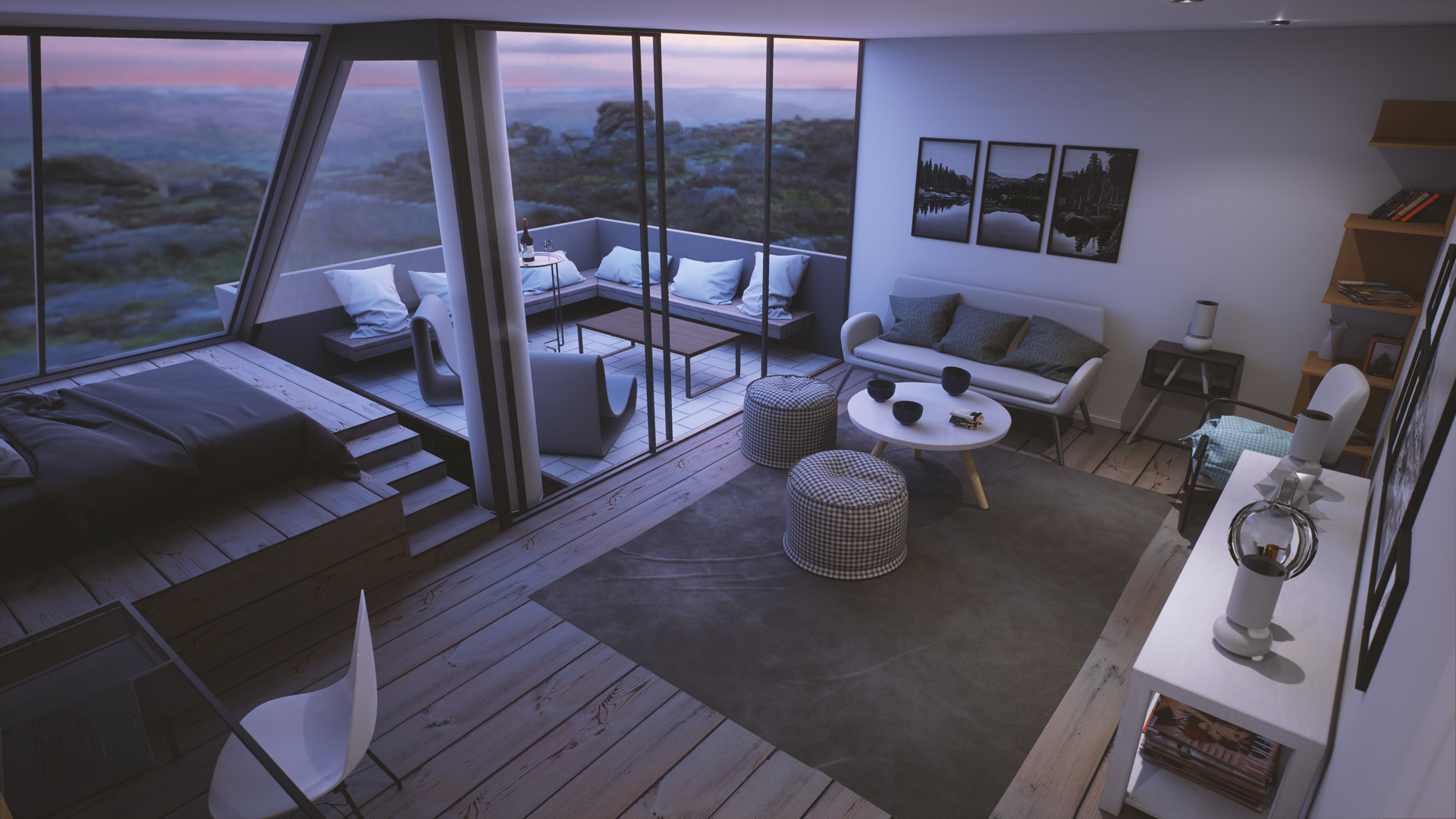 ArtStation - Sunset Rooftop