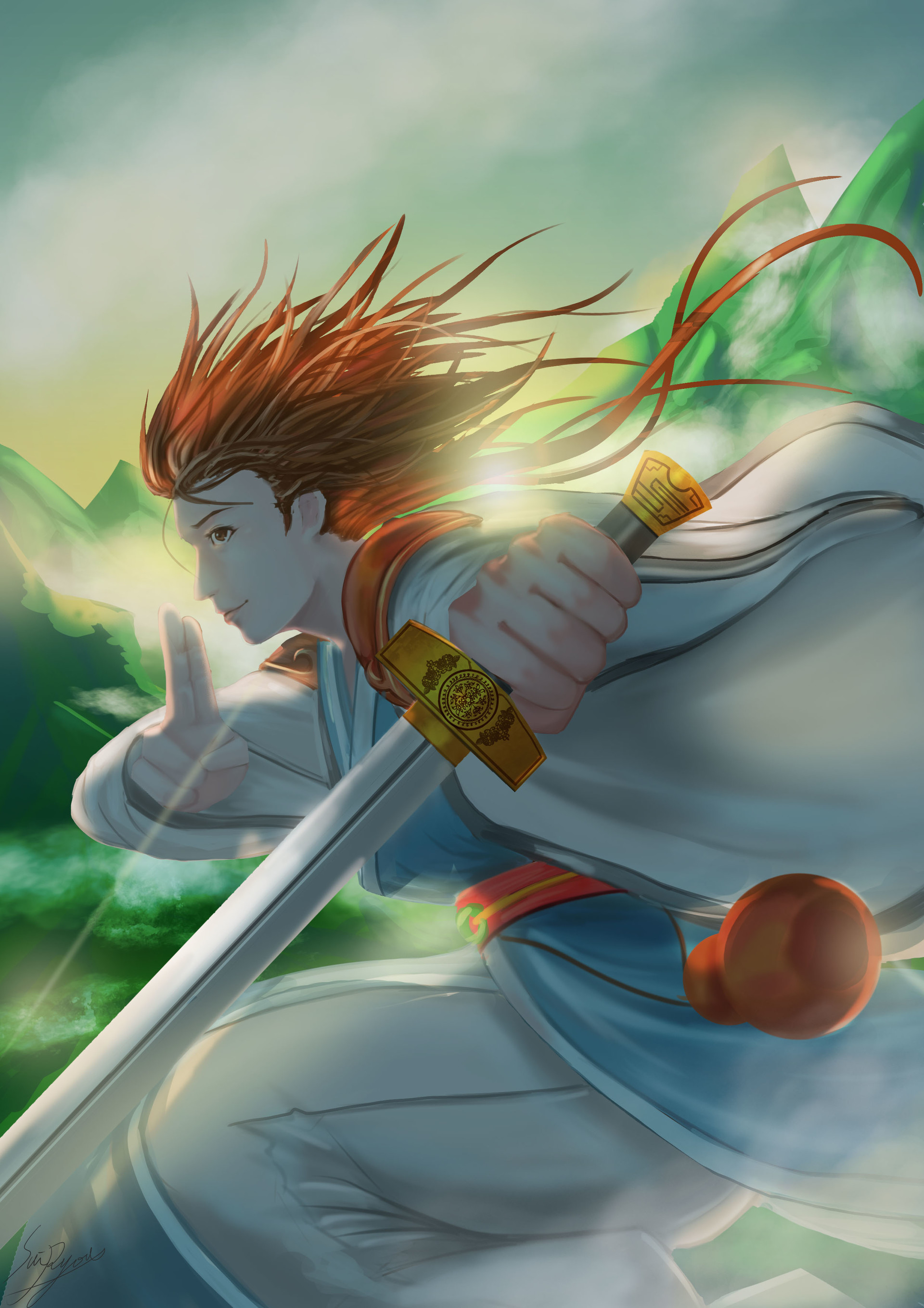 ArtStation - 20170123_Ancient Asian Swordsman