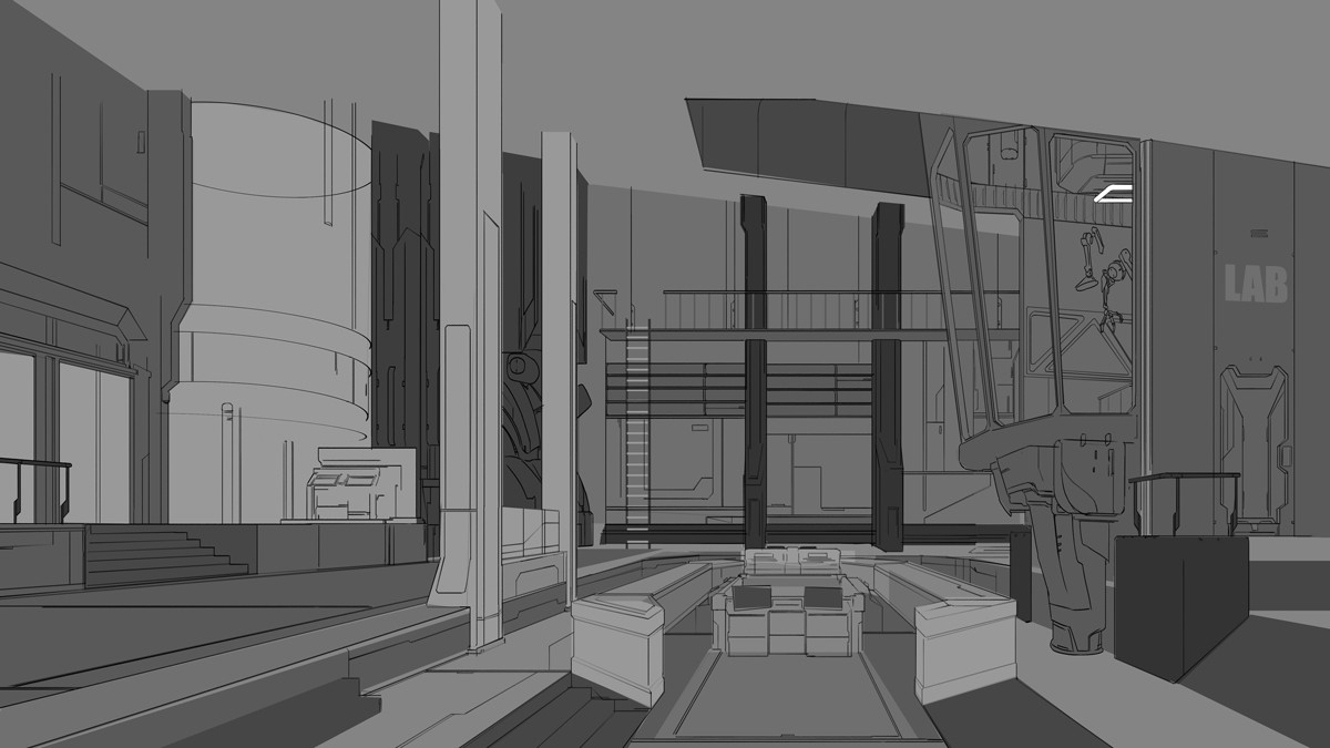 Sergio Saleiro - Sci fi Base Environment For Augmented Reality Project