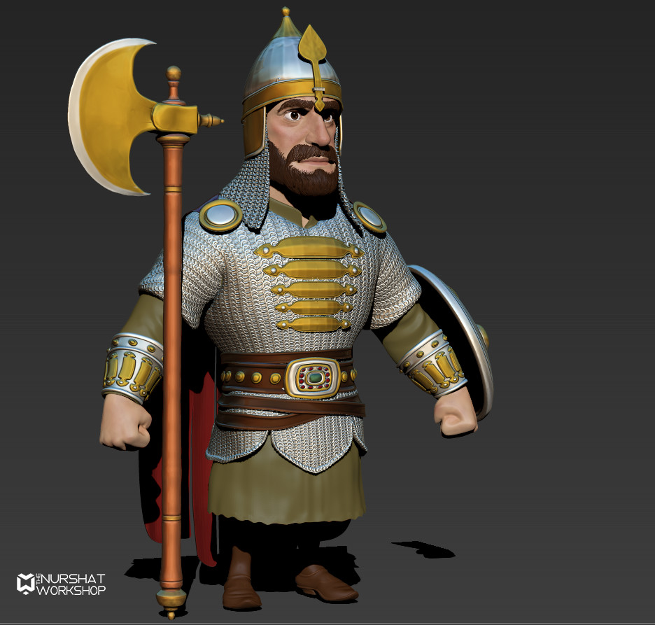 ArtStation - Cartoon Warrior