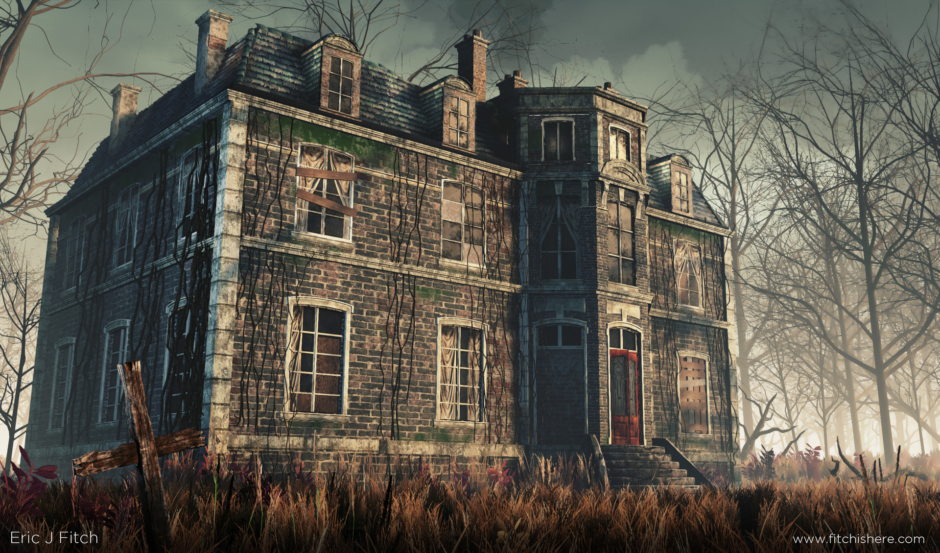FitchIsHere - Eric J Fitch's 3D Art Portfolio - Old Estate (UE4)