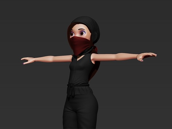 ArtStation - ninja girl