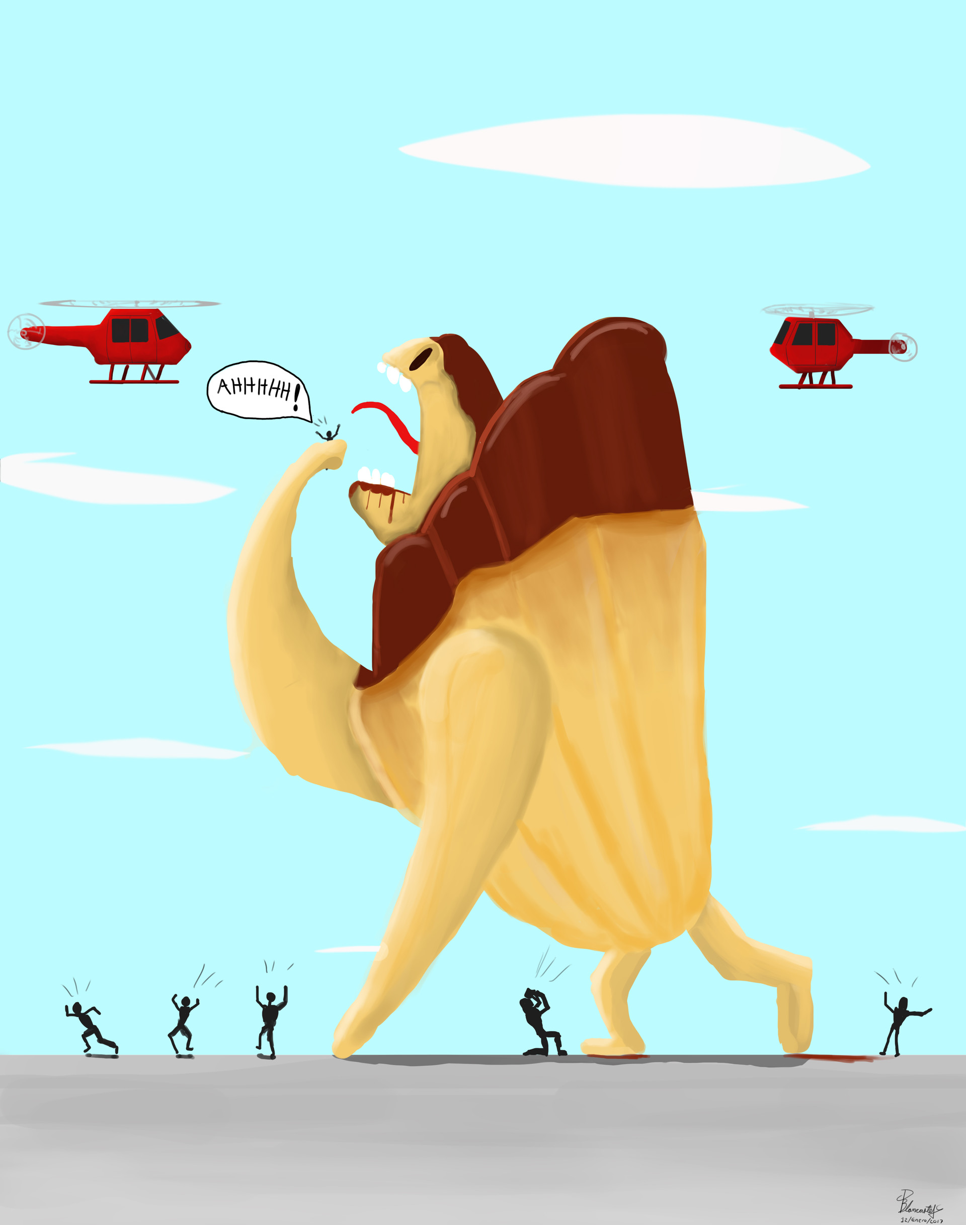 Domingo Blancarte - The Flan Monster