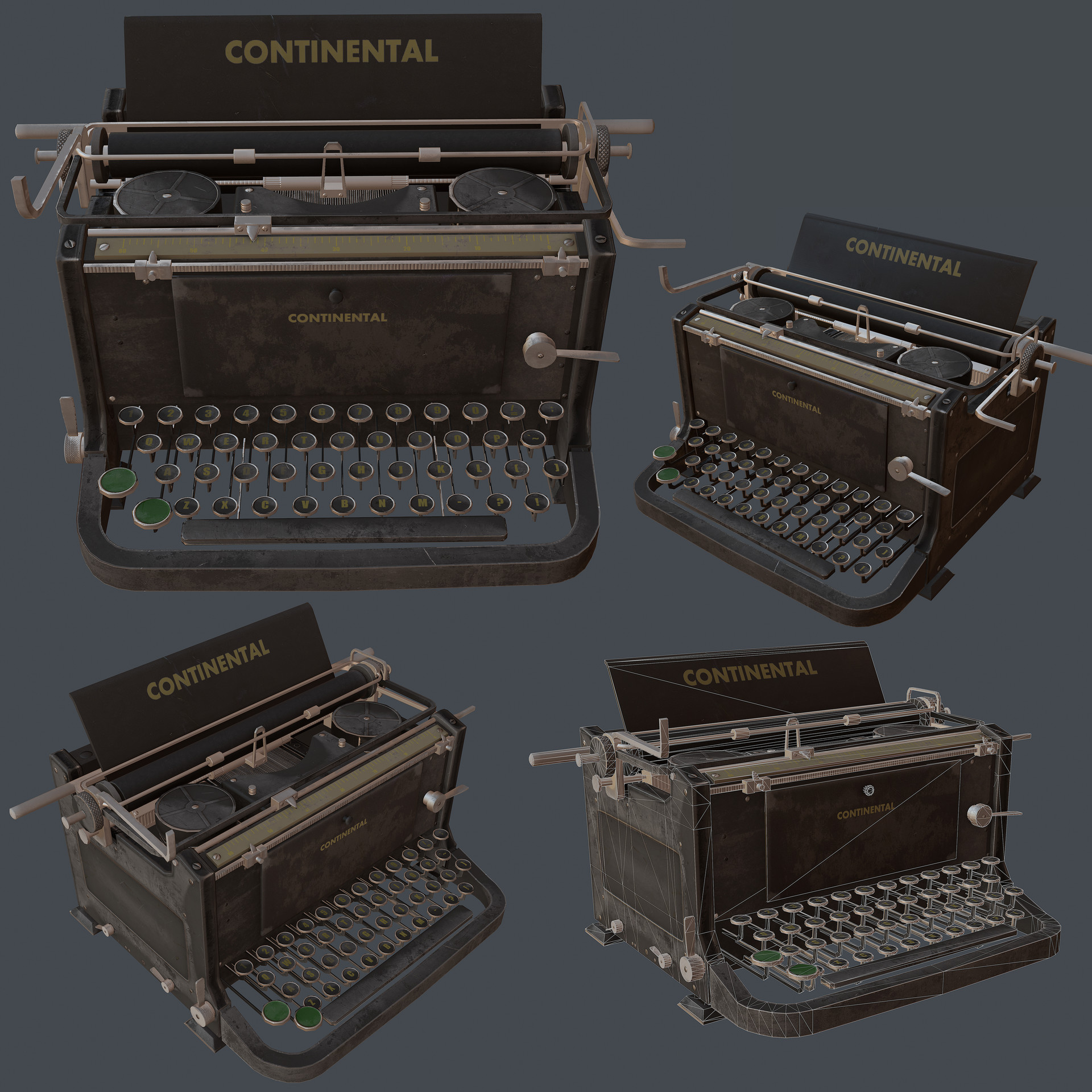 ArtStation - Typewriter CONTINENTAL