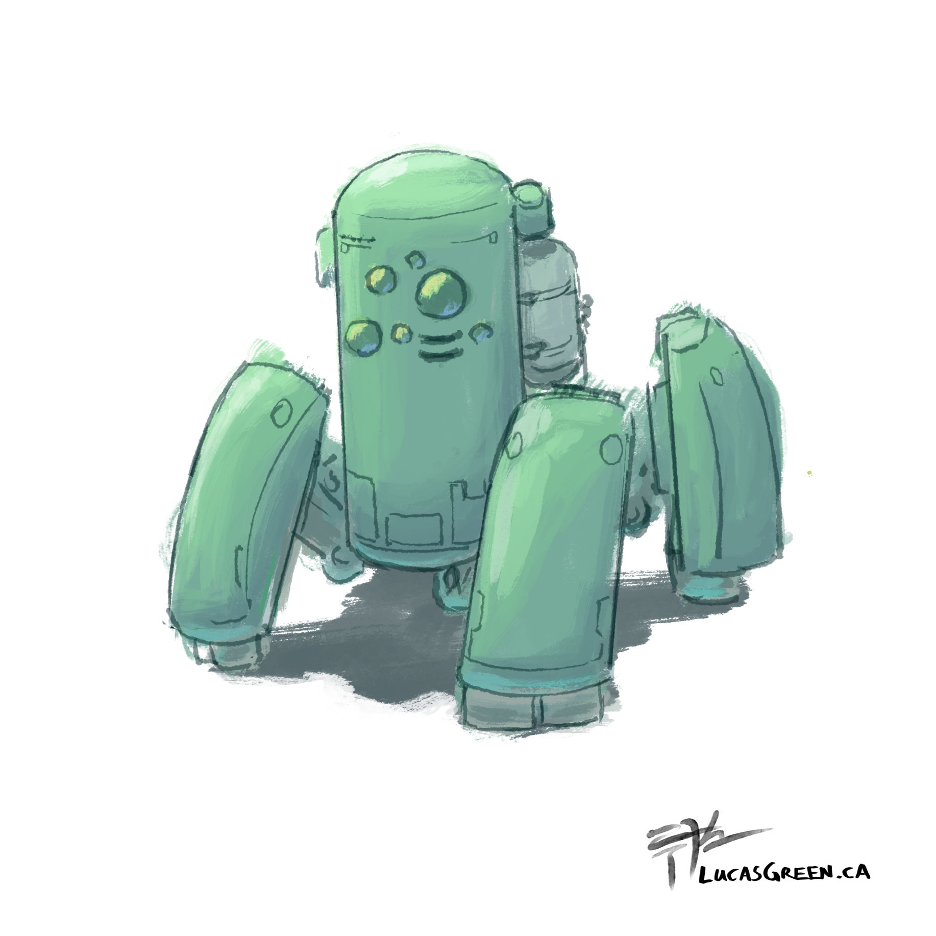 ArtStation - Robot Sketch