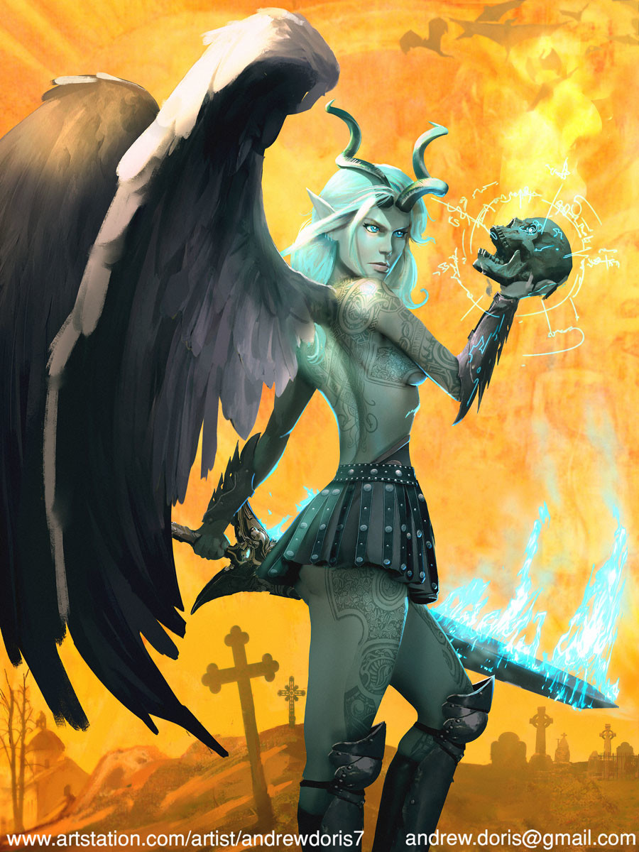 ArtStation - Fallen Angel