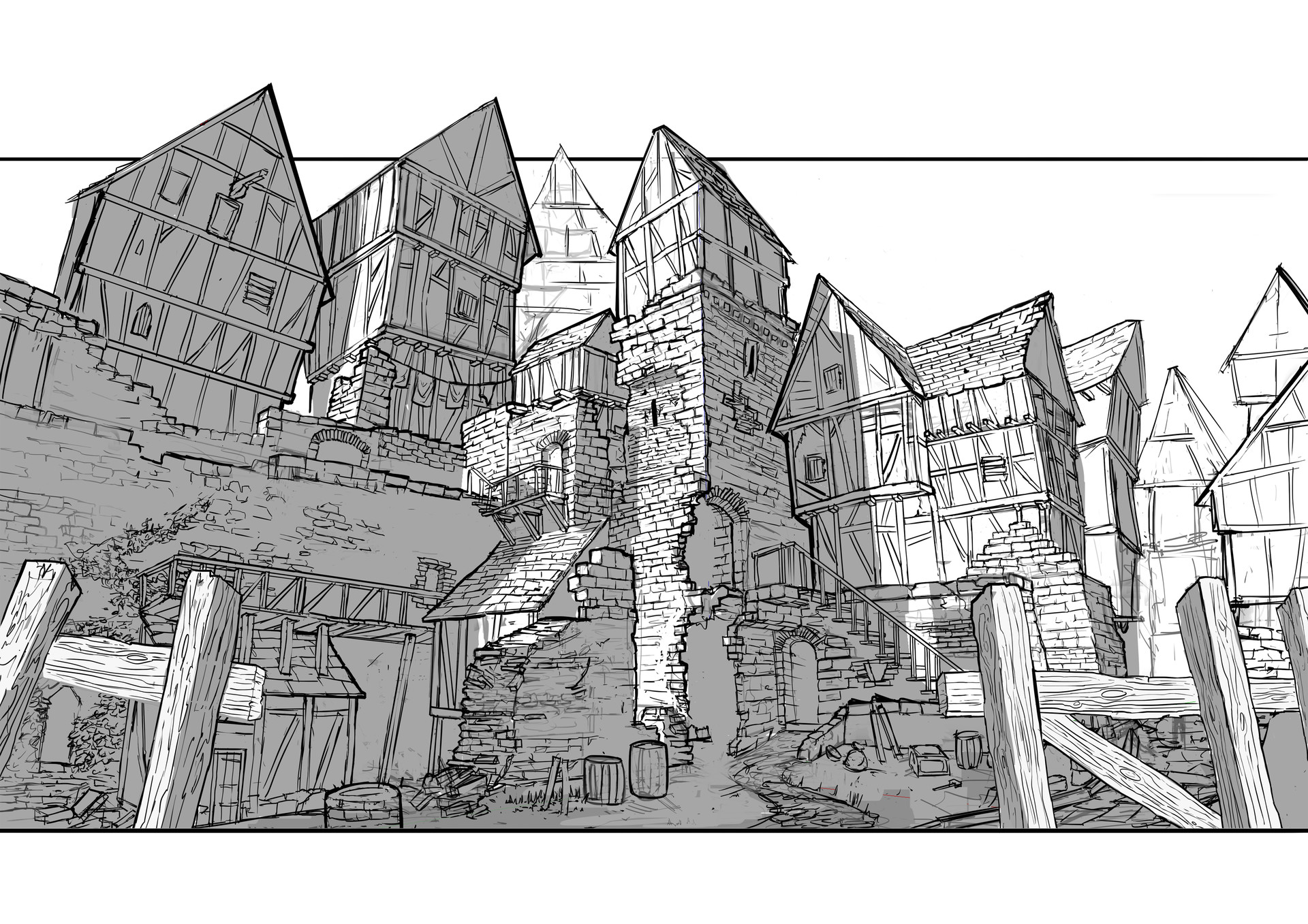 Ruedy Stacher - Medieval Slums