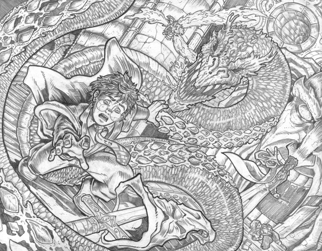 harry potter and the chamber of secrets coloring pages