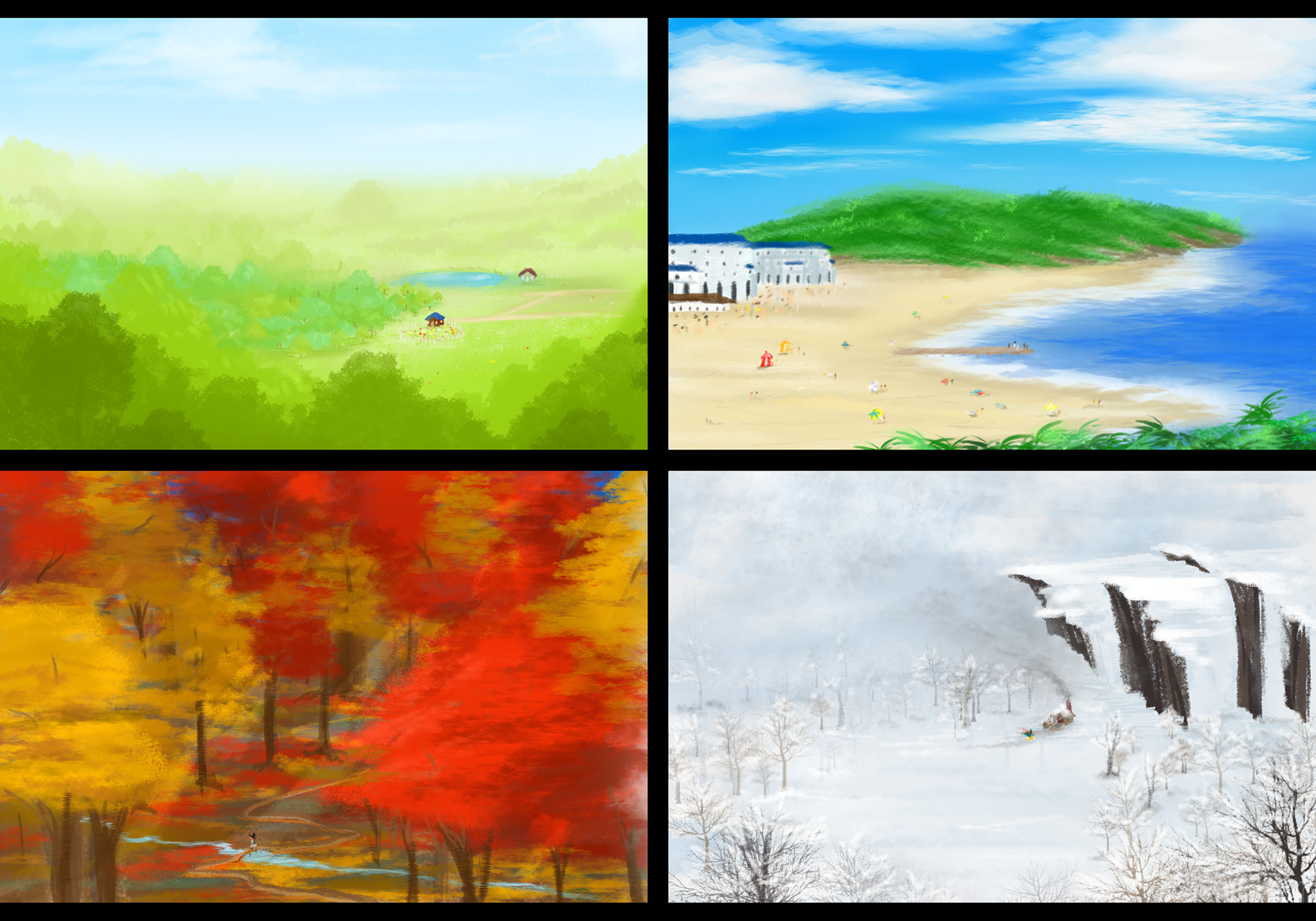 ArtStation - four seasons