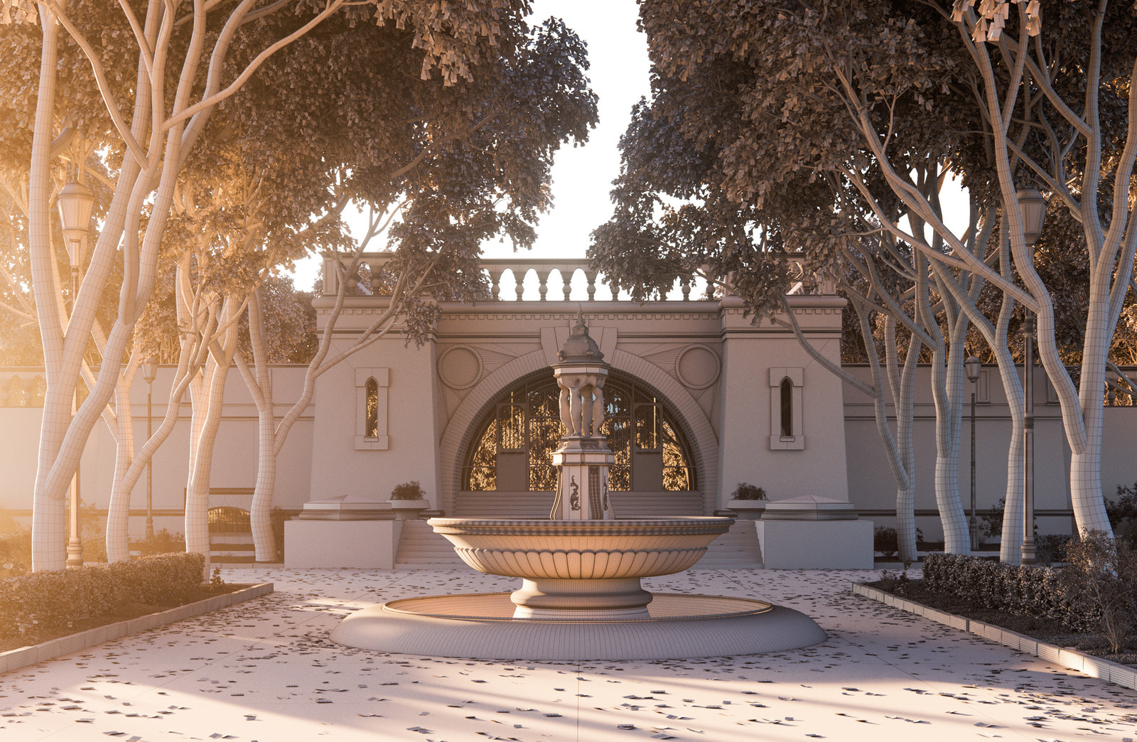 Roman Roschencko - 3D-ARTWORK "WALLACE FOUNTAIN"