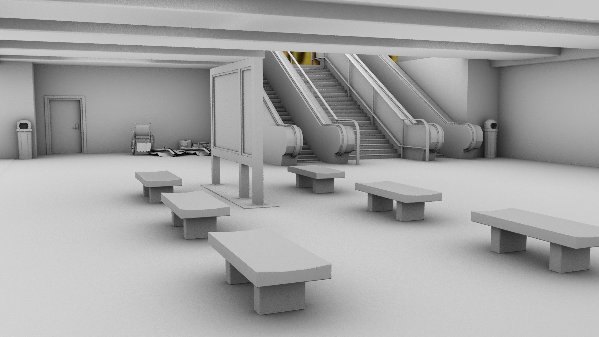 ArtStation - 3D Subway Interior