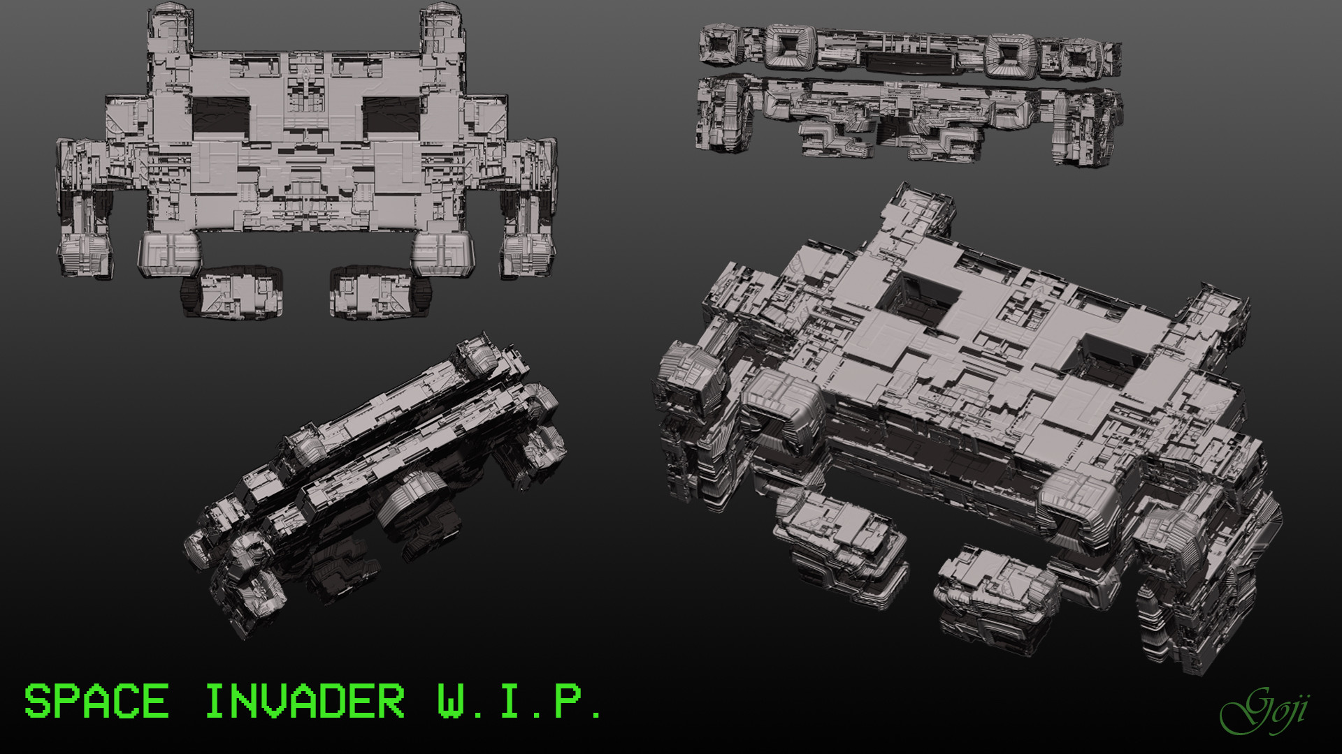 Andrés Goji - Space Invaders Reimagined